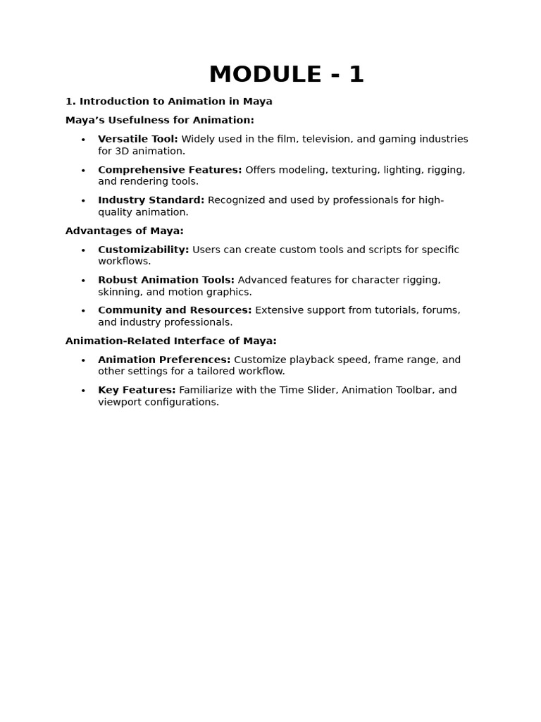 Character Animation 1 Lab | PDF