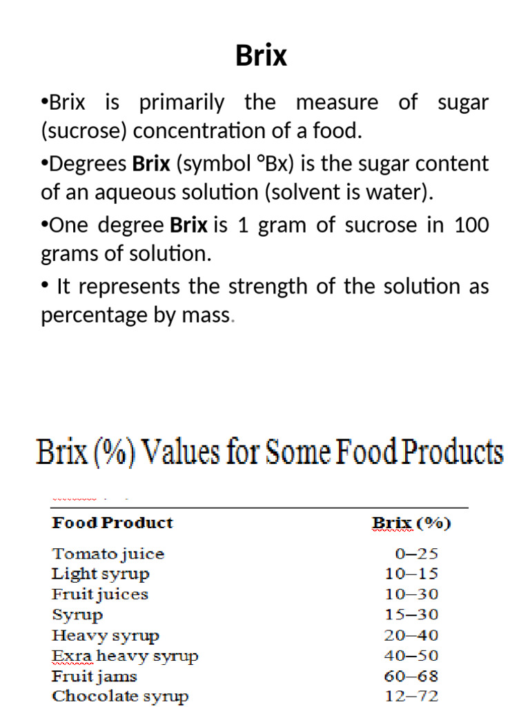 Understanding Brix Measurement and Refractometers | PDF | Physical ...