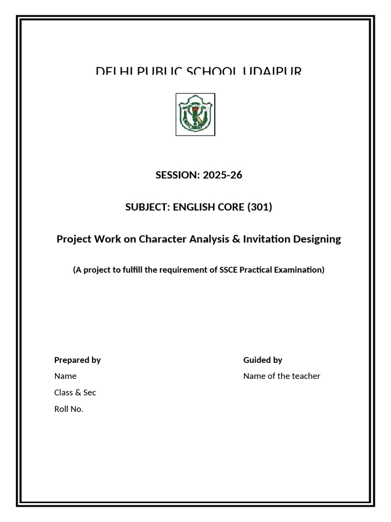 Character Analysis & Invitation Design Project | PDF