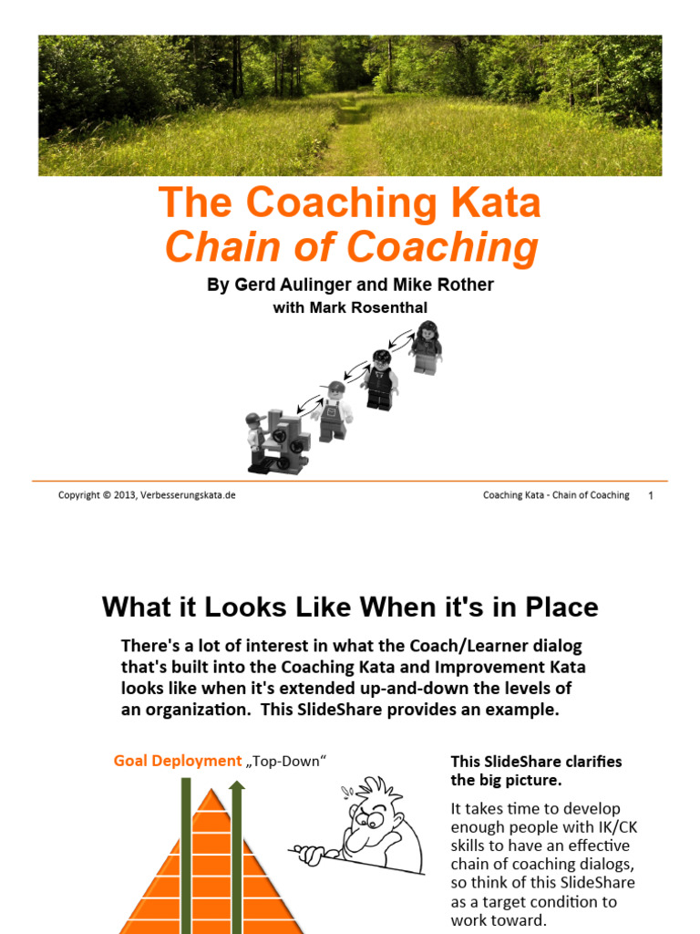 Coaching Kata: Effective Coaching Chain | PDF | Mentorship | Learning