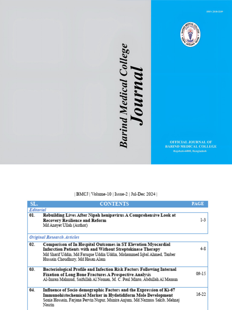 Dr. Md. Rashidul Islam BMCJ Volume-10 Issue-2 Jul-Dec 2024 | PDF | Low ...