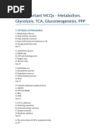 Lipids: 50 MCQs with Answers | PDF | Lipid | Fat