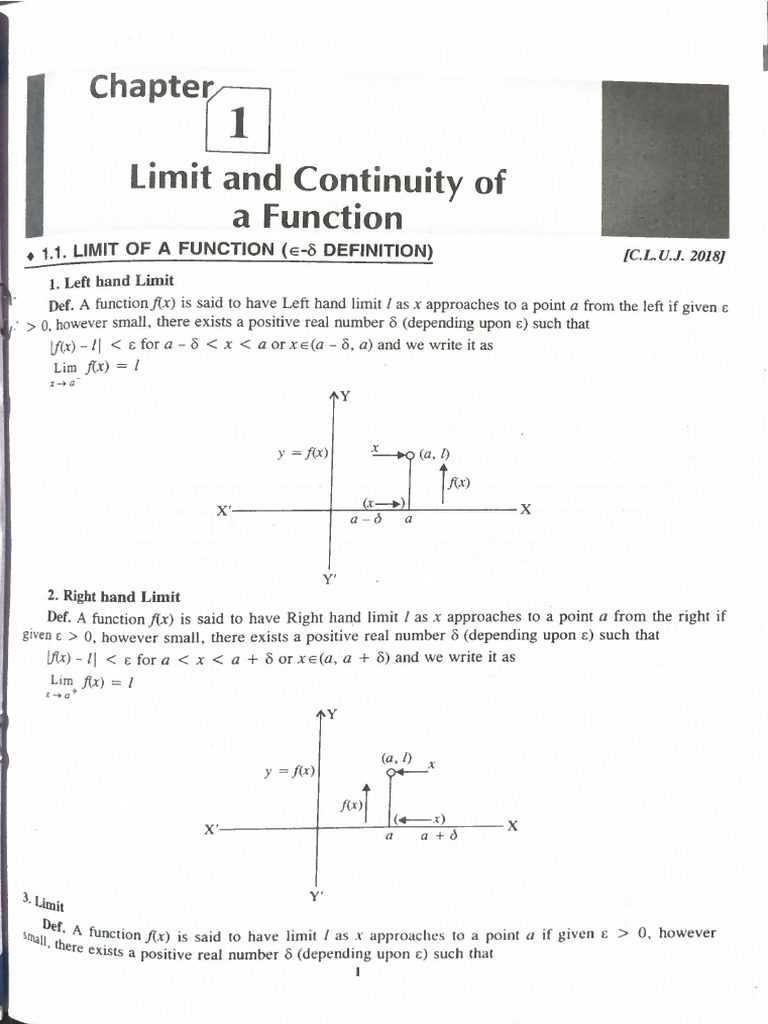 Limit and Continuity of A Function | PDF