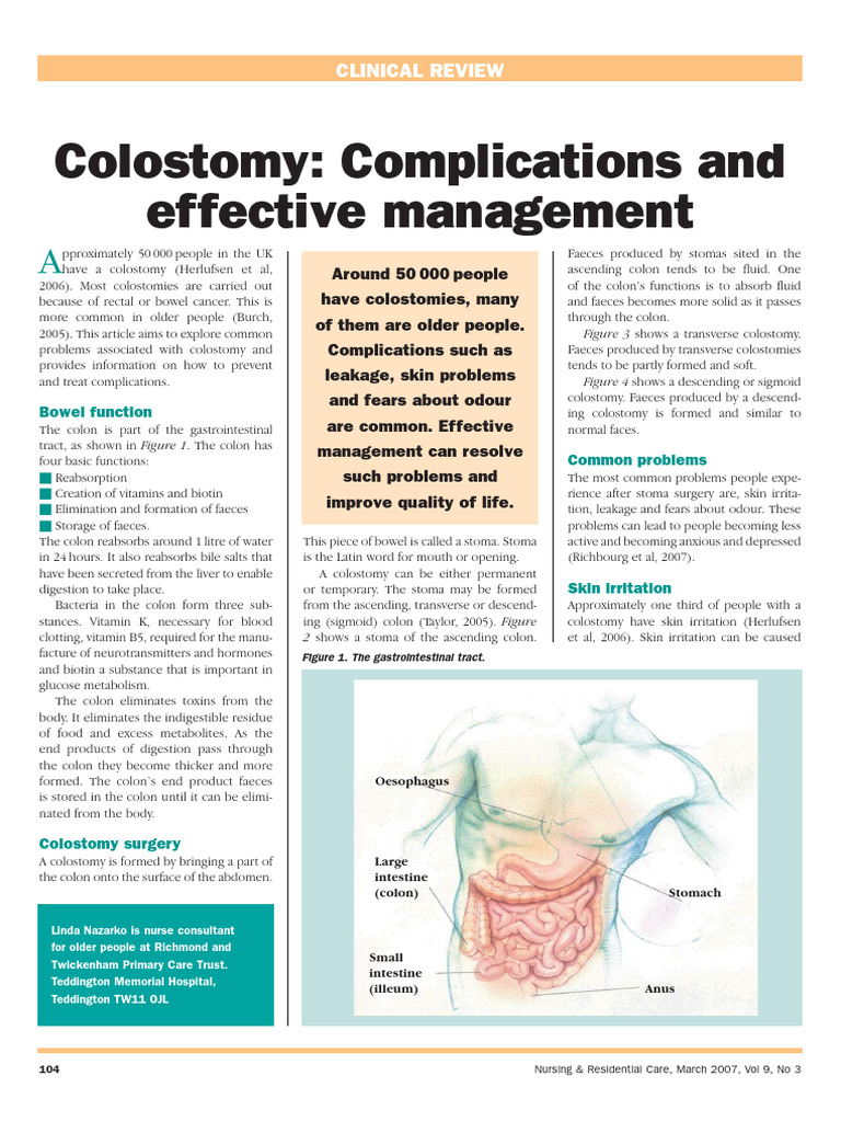 Colostomy - Complications and Effective Management (Nursing and ...
