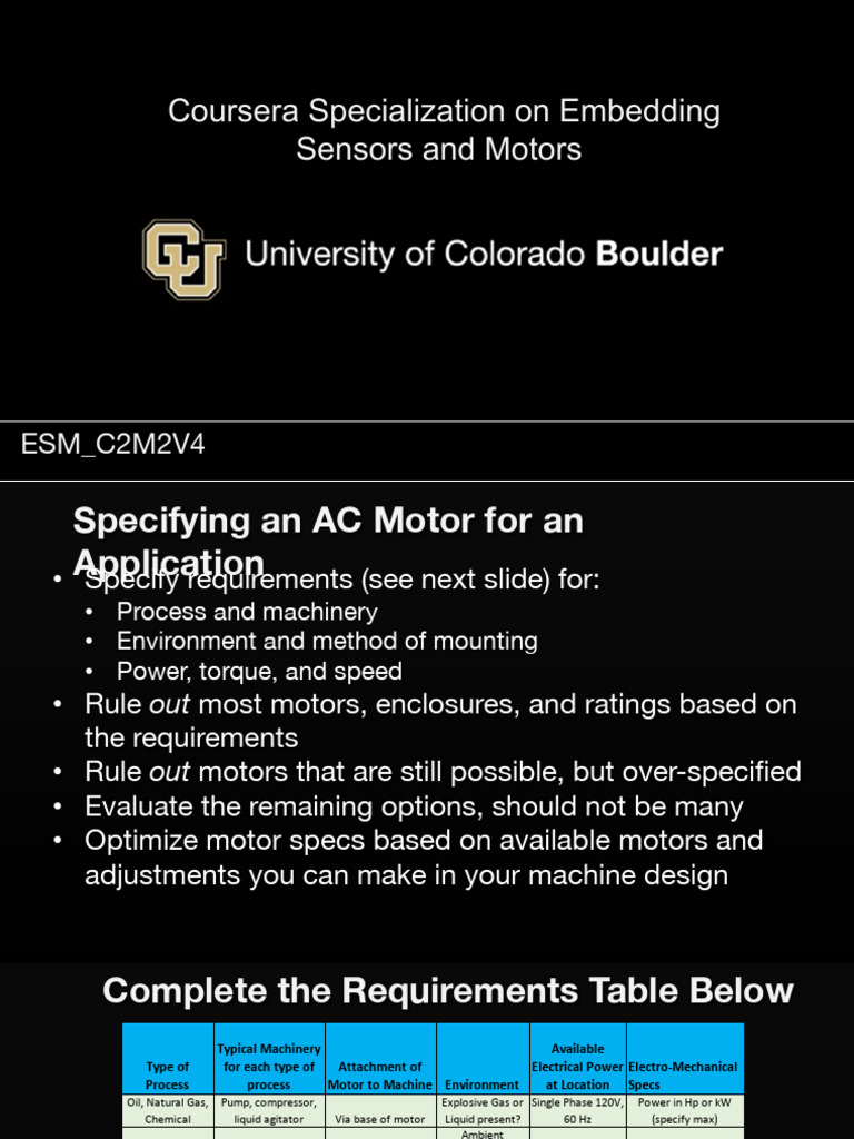 2.4. Specifying An AC Motor For An Application | PDF | Electric Motor ...
