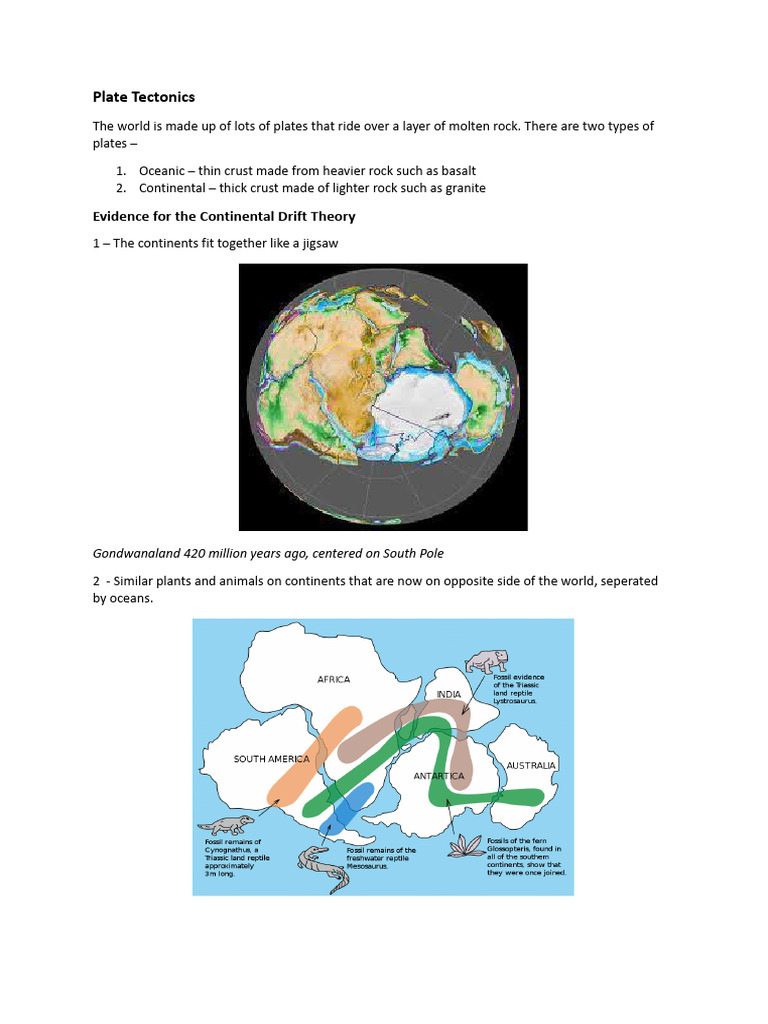 Understanding Plate Tectonics and Drift | PDF