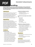 Lite Manual Handling Risk Assessment Guide | PDF | Risk Assessment | Risk