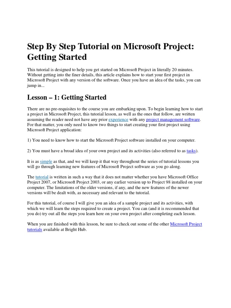 Tutorial On Microsoft Project 2003 | PDF | Icon (Computing) | Graphical ...