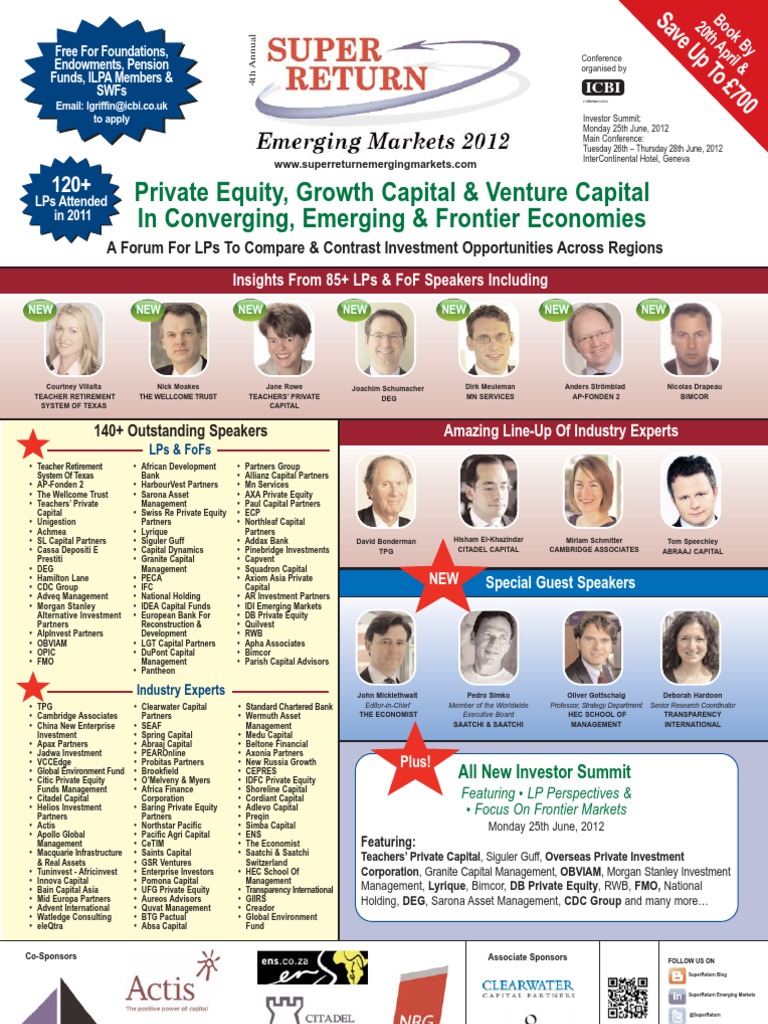 SuperReturn EM 2012 Brochure 3 | PDF | Private Equity | Investment ...