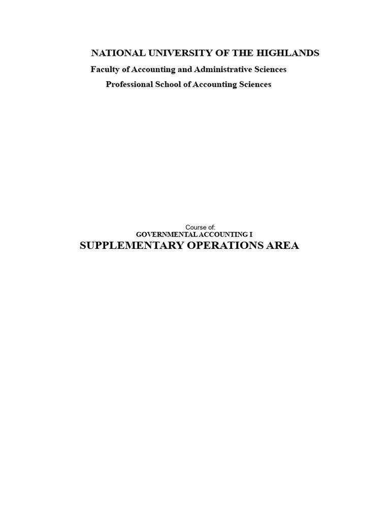 Governmental Accounting Operations Guide | PDF | Guarantee | Capital ...