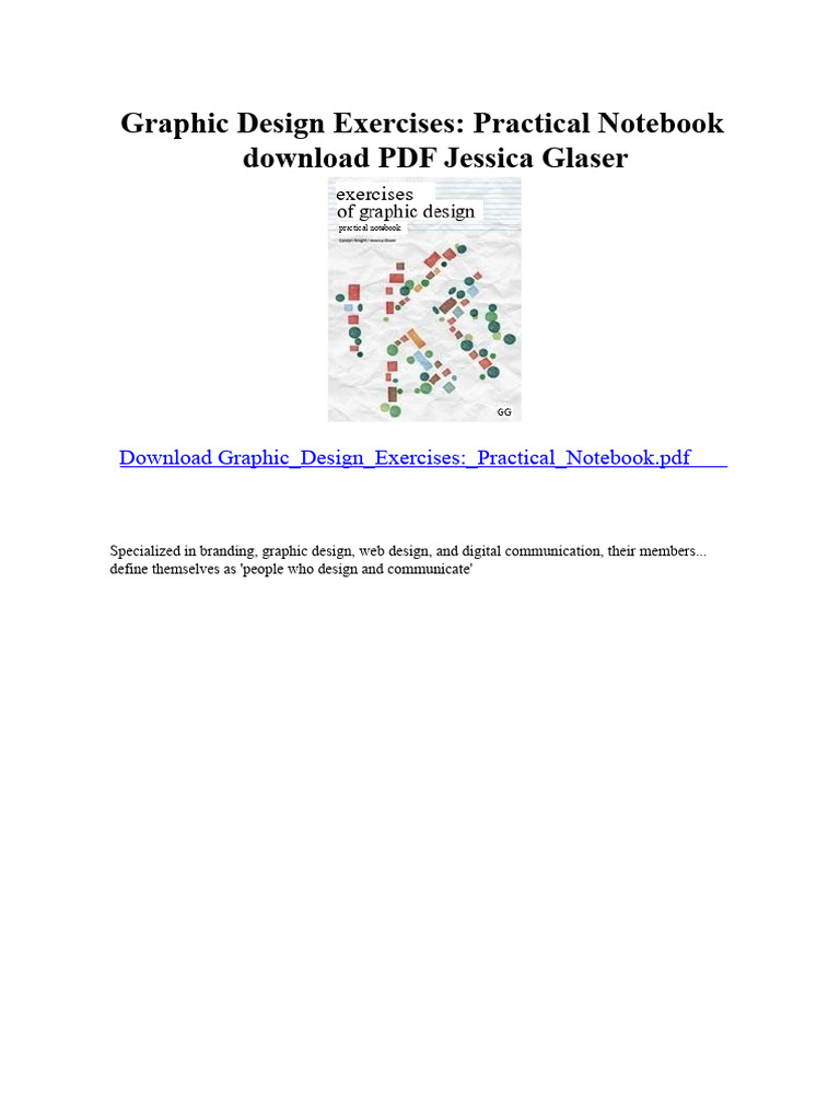 Graphic Design Exercises Practical Notebook PDF | PDF