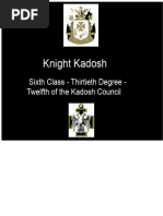 Knights Templar Initiation Ritual Explained | PDF | Knights Templar