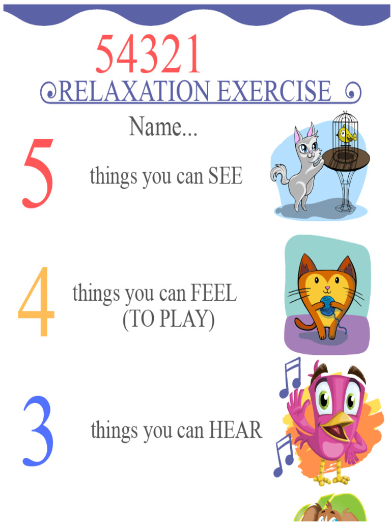 POSTER Relaxation Technique of 5 4 3 2 1 PDF | PDF