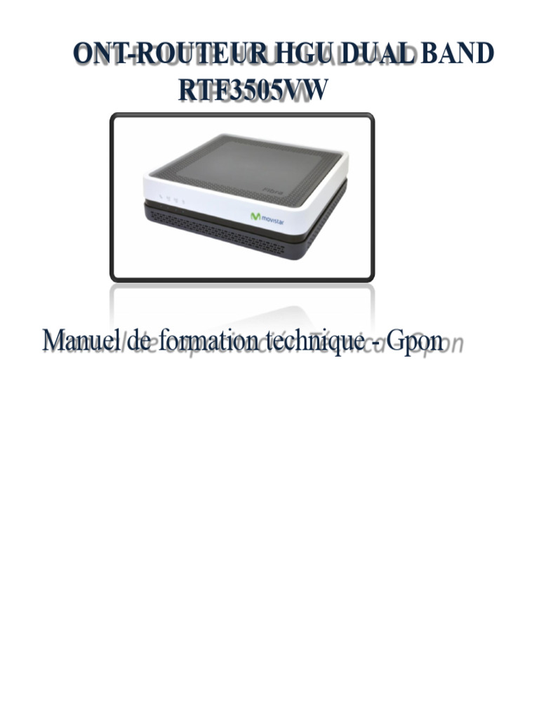 Manuel Technique Routeur HGU GPON | PDF | Wi-Fi | Ingénierie informatique