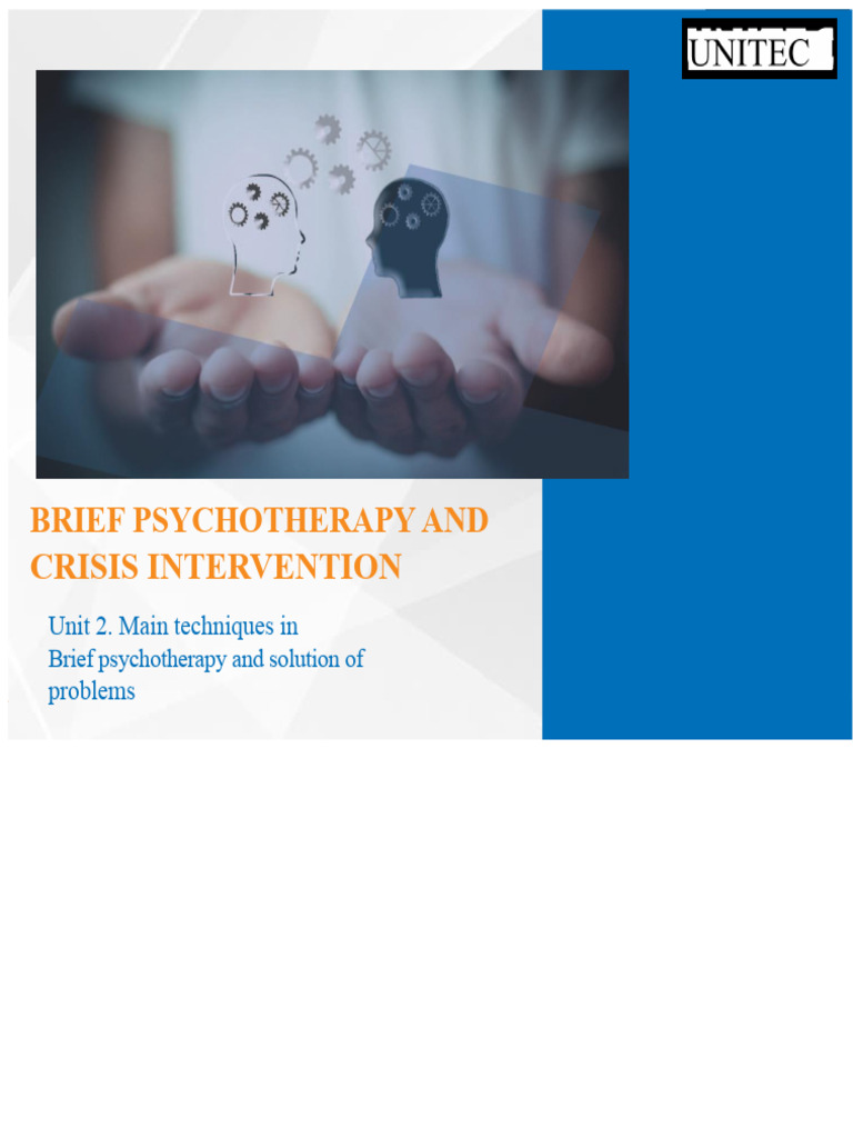 Brief Psychotherapy Techniques Overview | PDF | Psychotherapy | Hypothesis