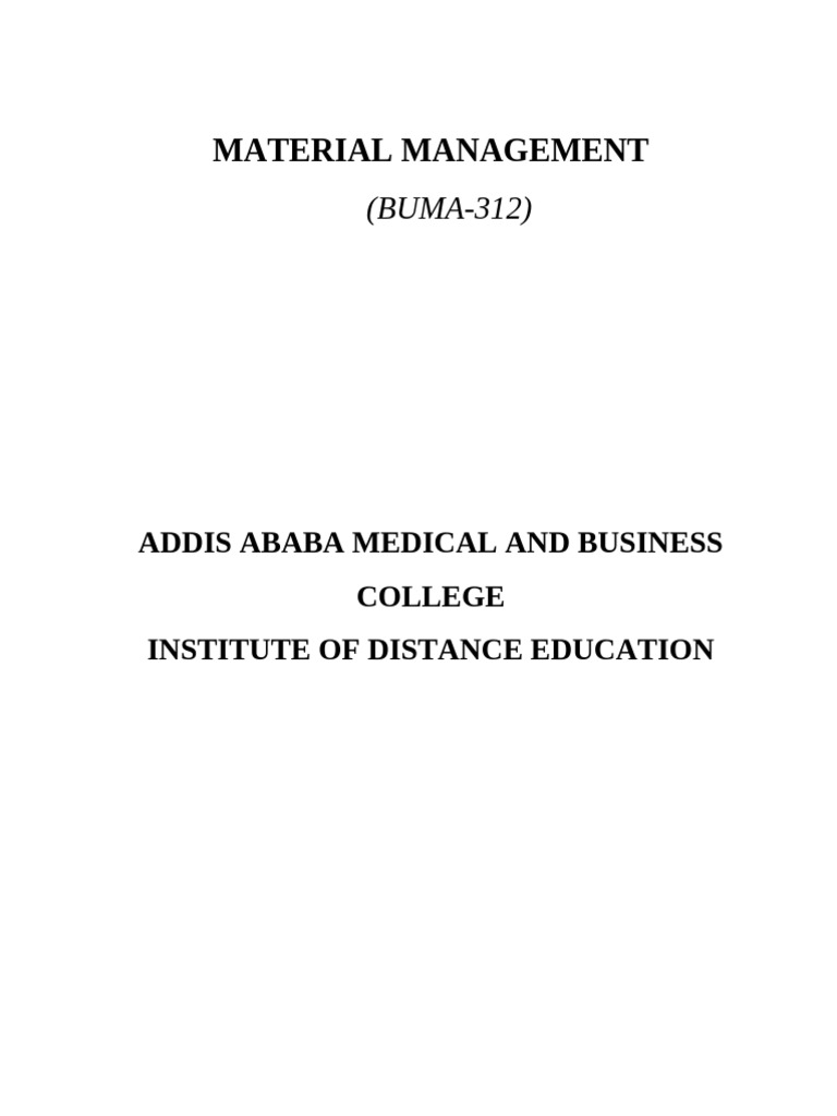 Materials Management Concepts Overview | PDF | Procurement | Supply Chain