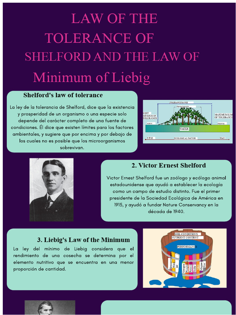 Infographic On The Law of Tolerance and The Law of Minimum | PDF