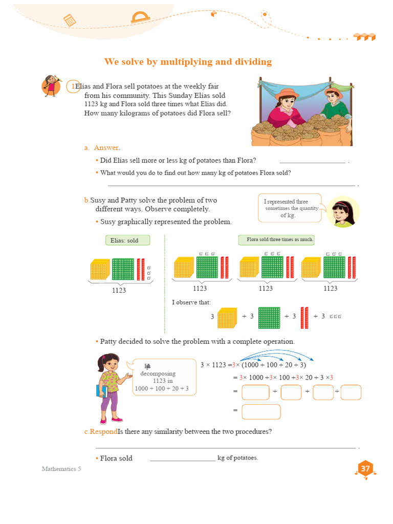Math workbook 5th grade 37 - 40 | PDF | Mathematics | Arithmetic