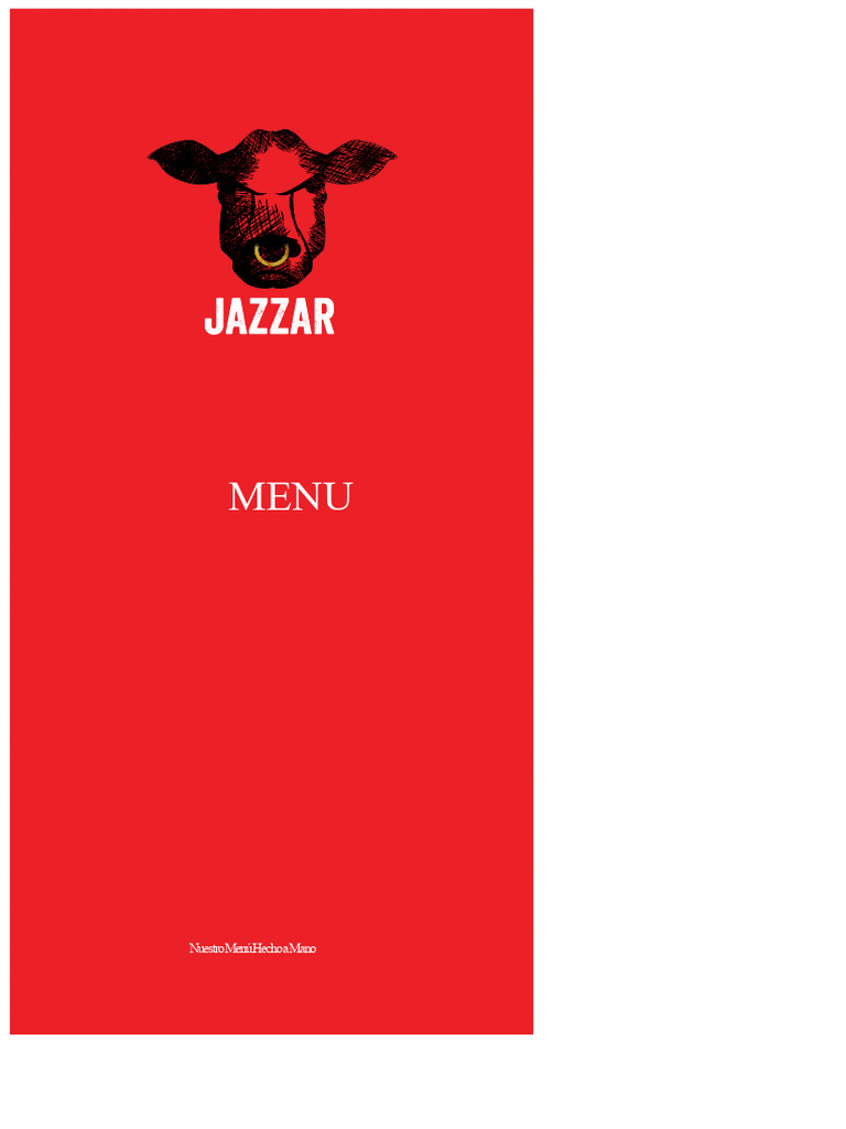 Jazzar - Menú | PDF | Cocina de las Americas | Cocina norteamericana