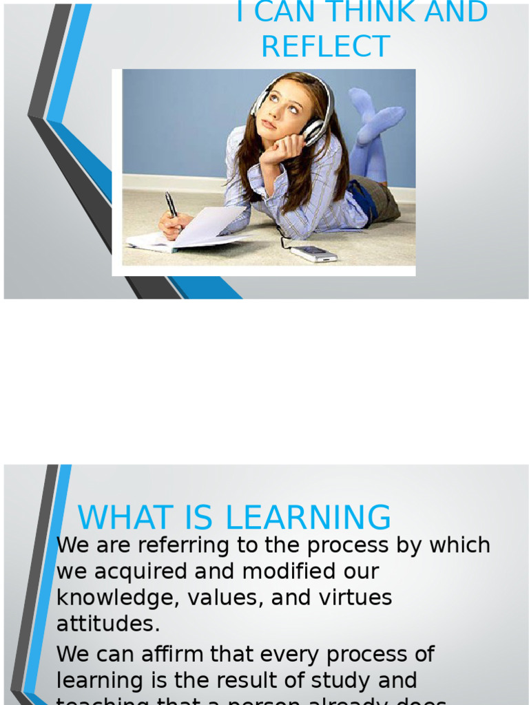 I Can Think and Reflect Edith | PDF