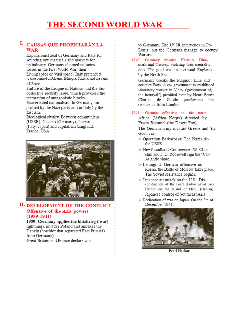 World War II for Fifth Grade of Secondary School (1) | PDF | World War ...