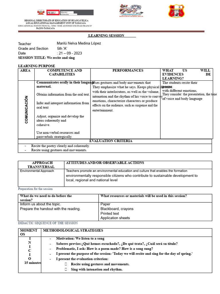 SESSION We Recite Our Poems | PDF | Poetry | Cognition