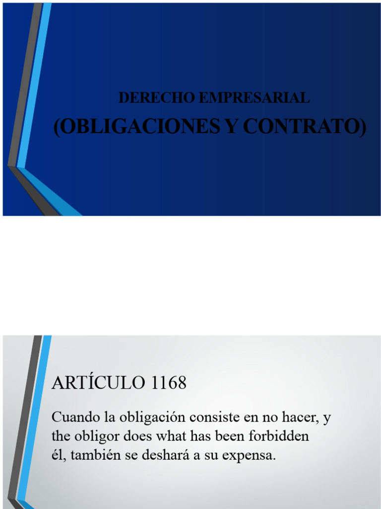 Artículo 1168 1171 | PDF