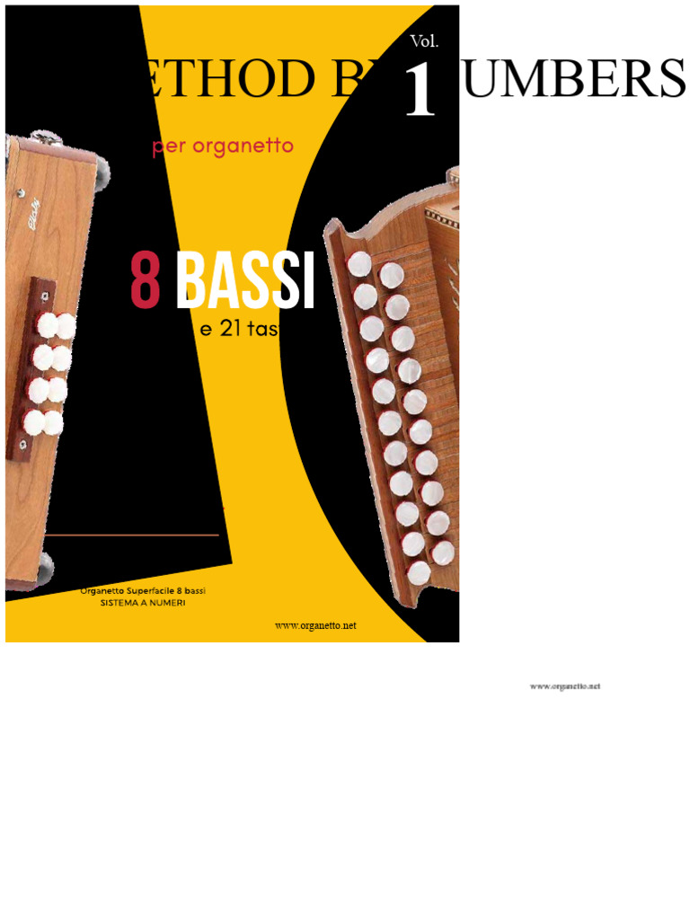 METHOD BY NUMBERS FOR 8-BASS ACCORDION Vol. 1 | PDF | Hand | Musical ...