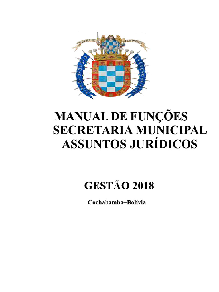 manual de funções gamc. | PDF | Administração pública | Serviço civil