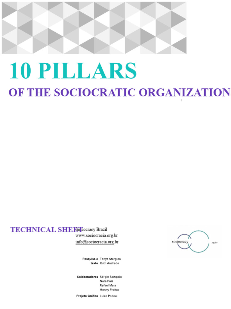 10 Pillars of Sociocratic Organization | PDF | Governance | Scope ...