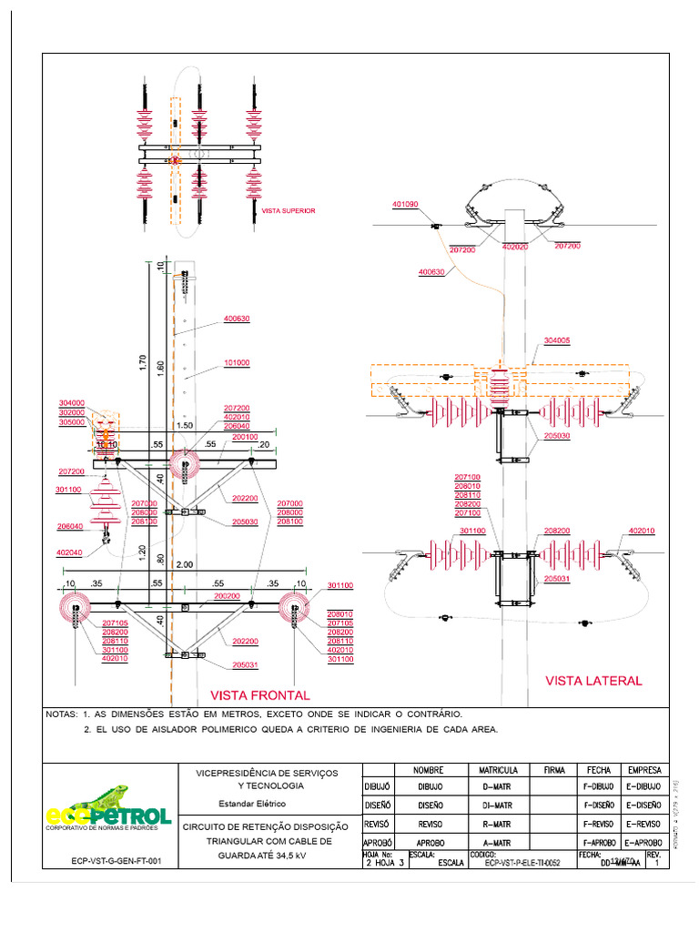 ECP-VST-P-ELE-MT-002 Manual de planos típicos montagem redes elétricas ...