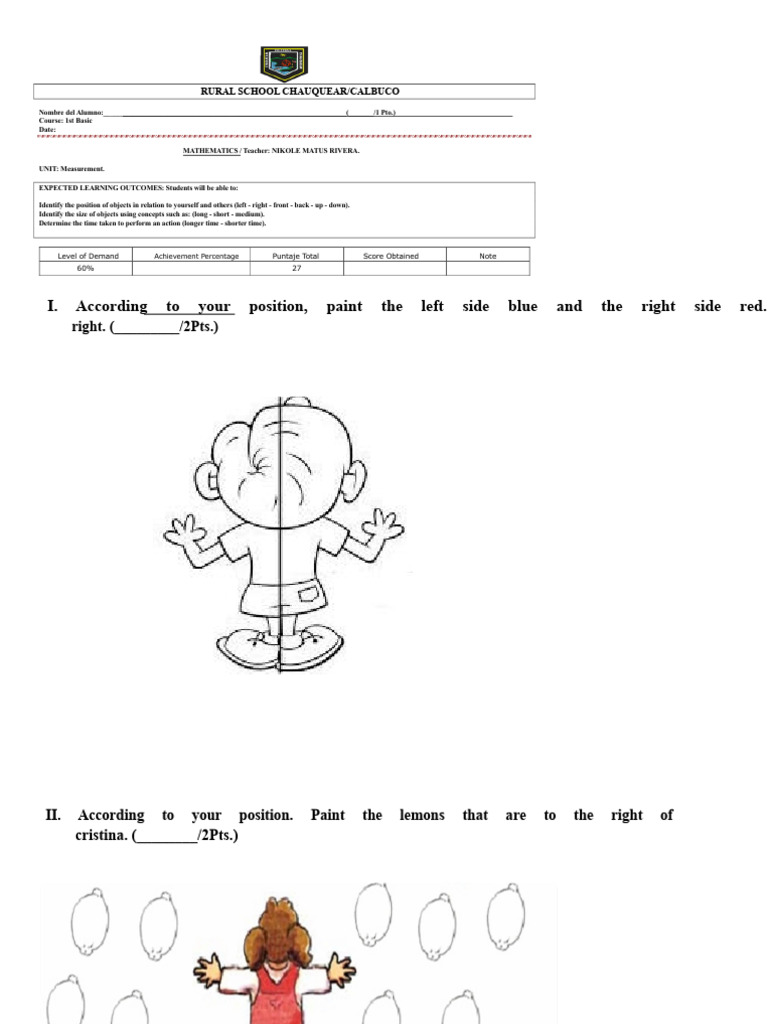 Measurement Activities for 1st Grade | PDF