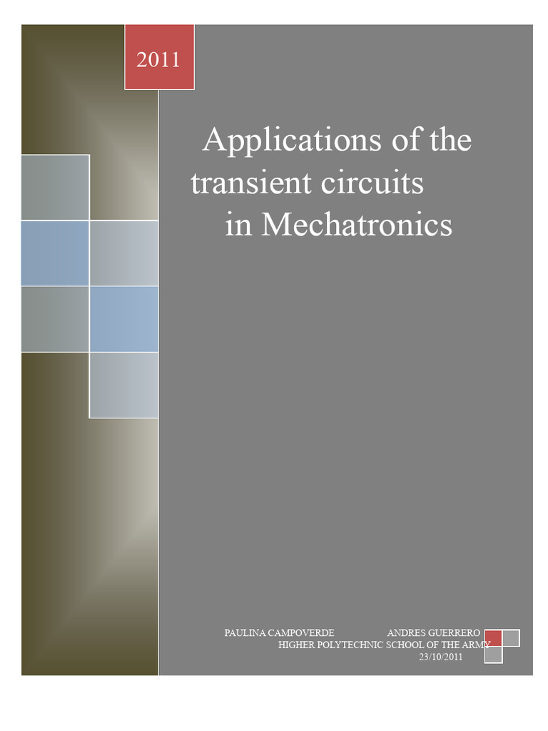Applications of First and Second Order Circuits | PDF | Electrical ...