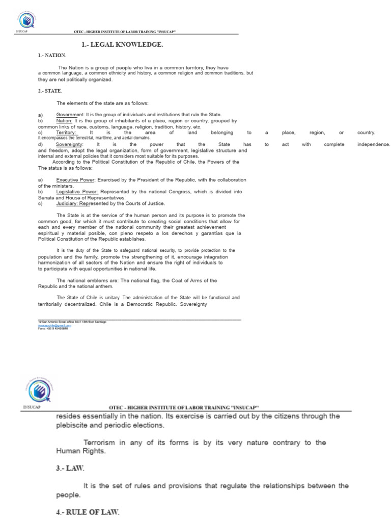 Understanding Chile's State and Law | PDF | Criminal Law | Crimes
