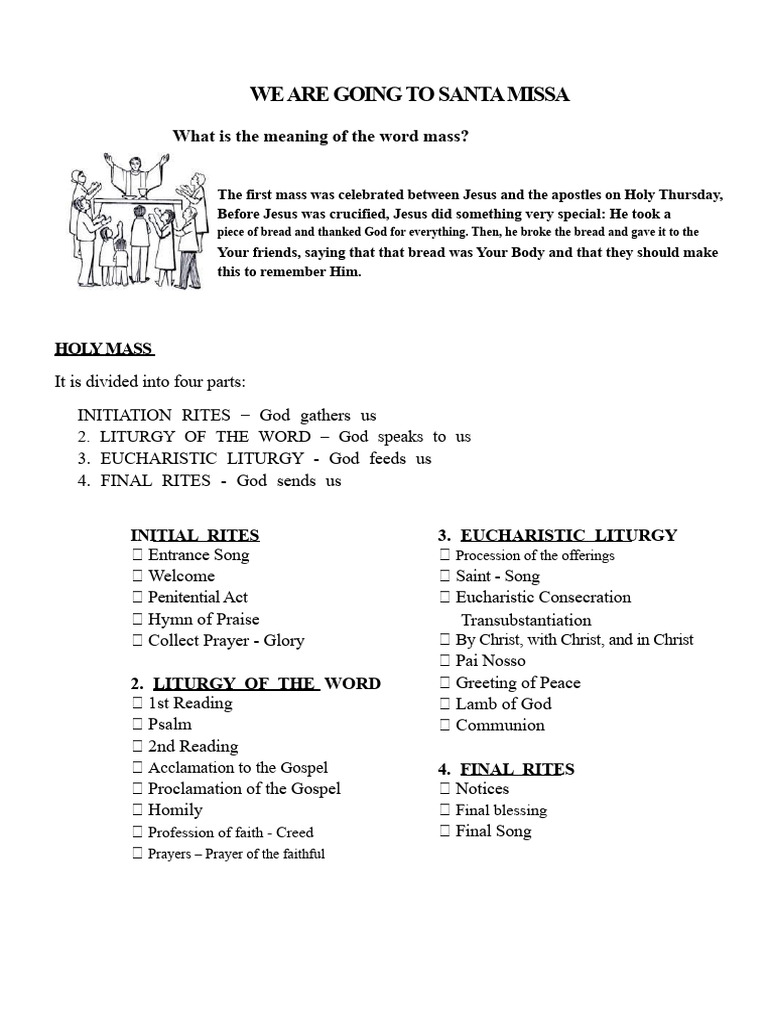 LET'S GO TO HOLY MASS | PDF | Mass (Liturgy) | Eucharist