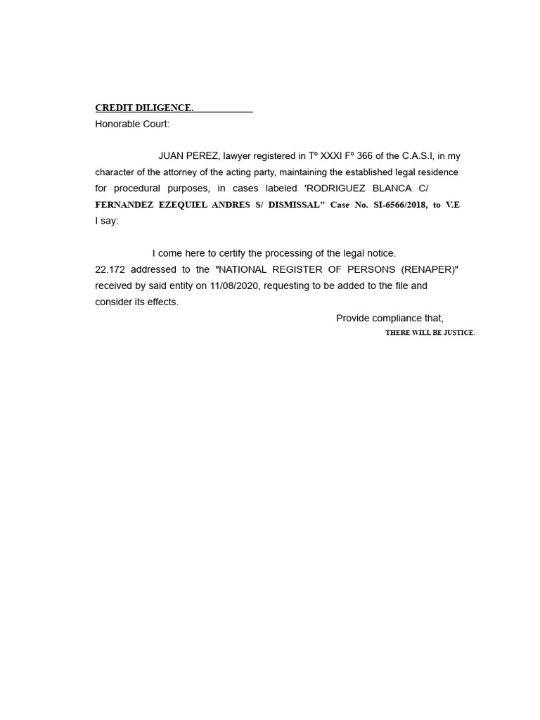 Accreditation of Ex Officio Processing by Renaper | PDF