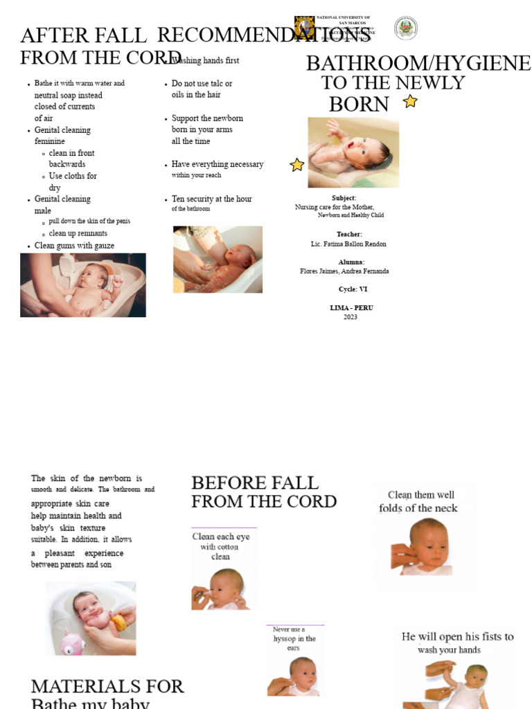BATH FOR THE NEWBORN | PDF | Bathroom | Infants