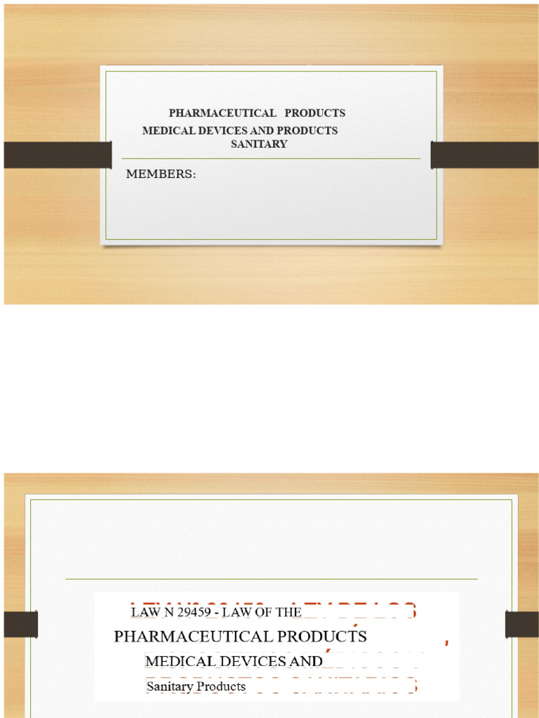 Pharmaceutical Products Medical Devices and Healthcare Products | PDF ...