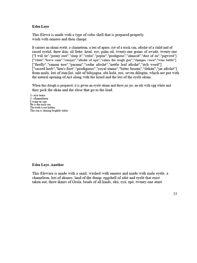 ESHU AYE | PDF | Egg