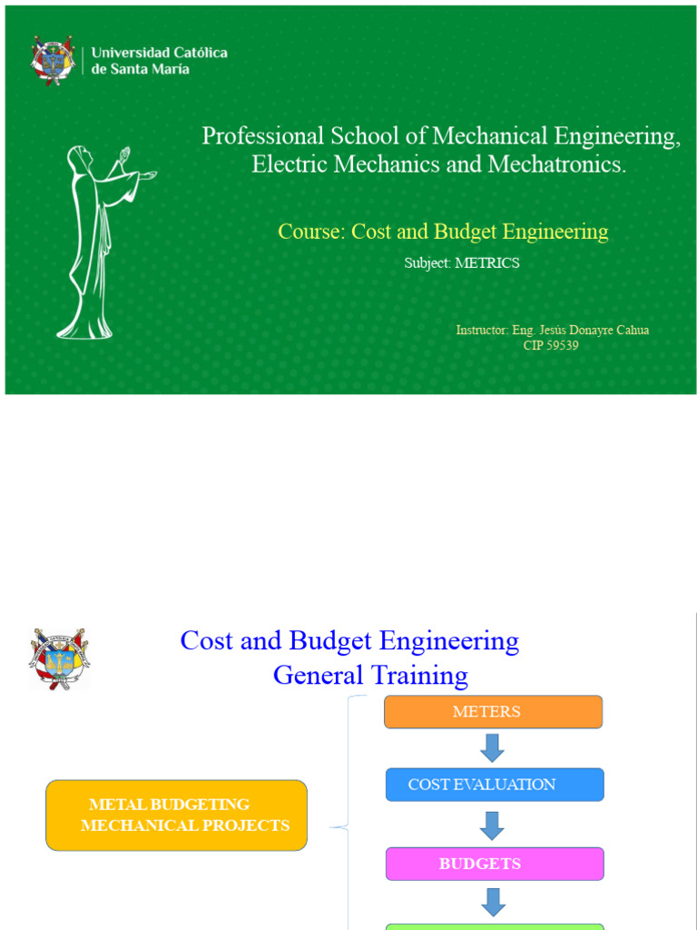 UCSM COST ENGINEERING AND BUDGETS MEASUREMENTS | PDF | Measurement ...
