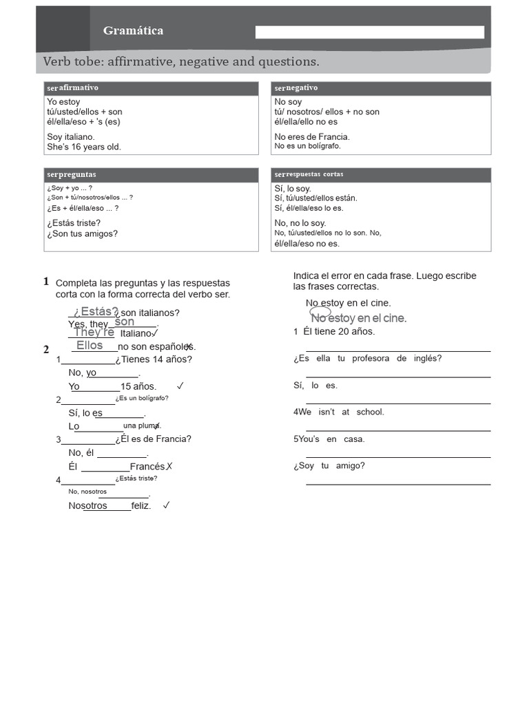Verbo Ser | PDF | Lingüística