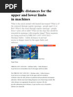 Machine Safety Distances Guide | PDF | Computers