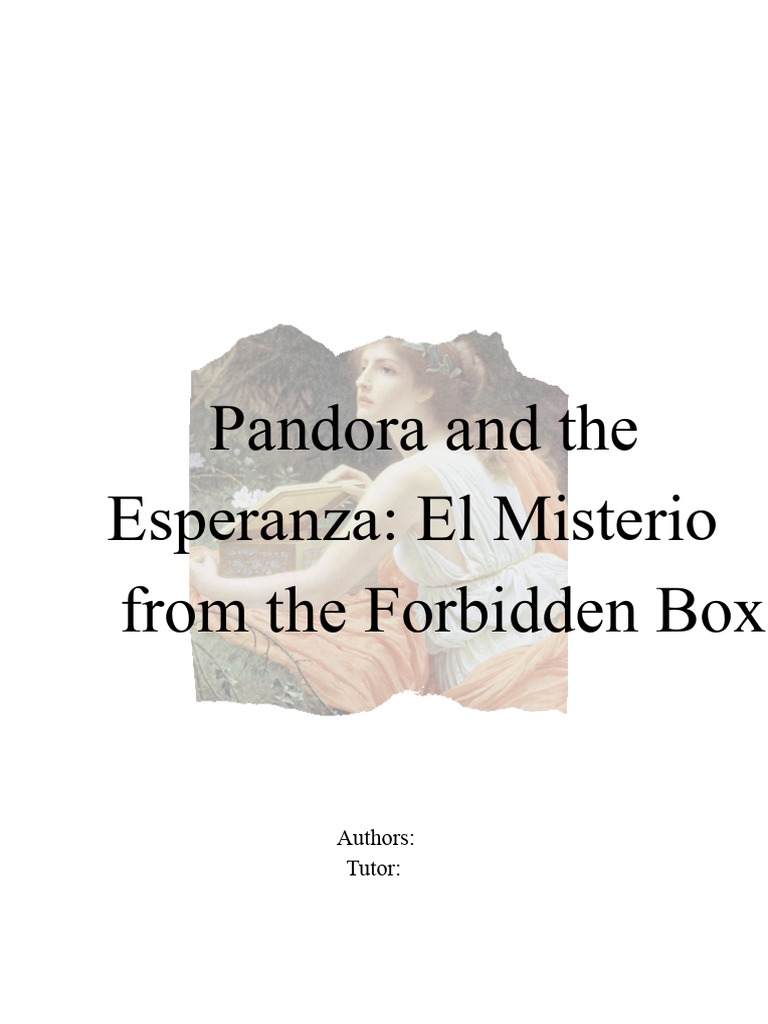 Myth of Pandora's Box | PDF | Twelve Olympians | Hope
