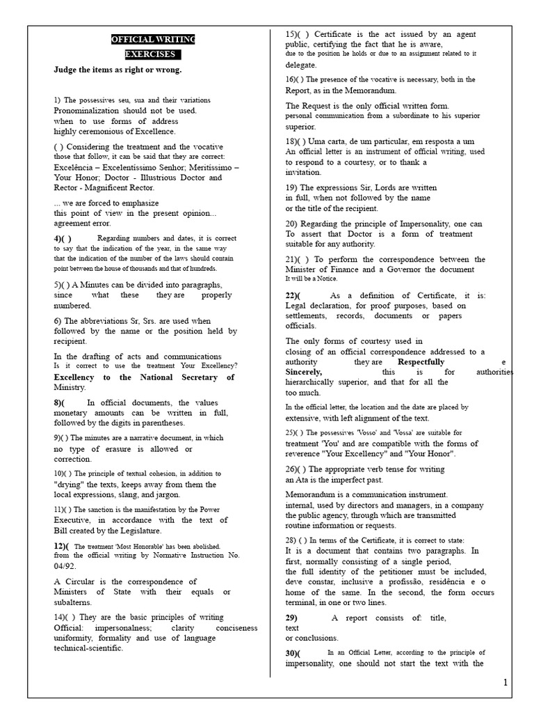 Official Writing Guidelines and Principles | PDF | Grammatical Gender ...