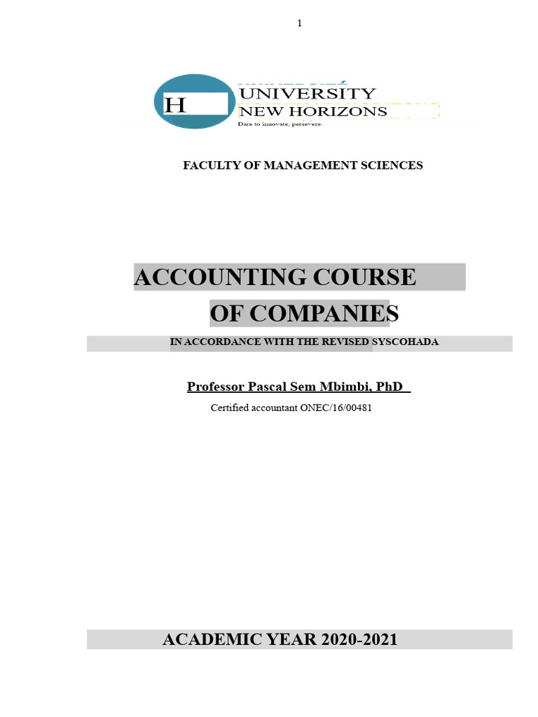 Corporate Accounting Course 2021 | PDF | Partnership | Debits And Credits