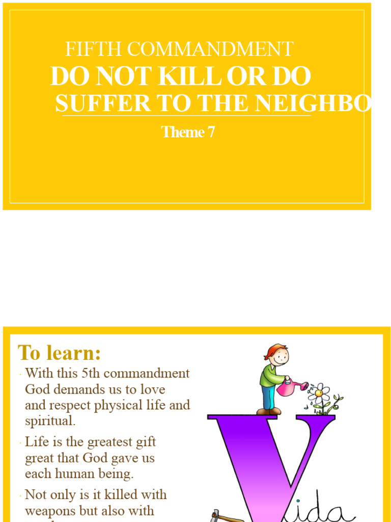 Fifth Commandment | PDF