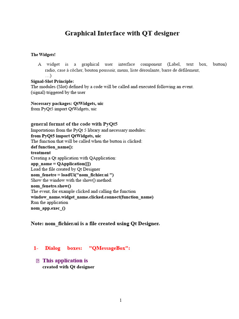 QTDesign Annex | PDF | Button (Computing) | Graphical User Interfaces