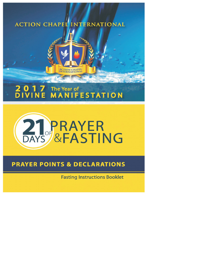 Bioshop Duncan Williams, Broșura de rugăciune și post - 2017 | PDF