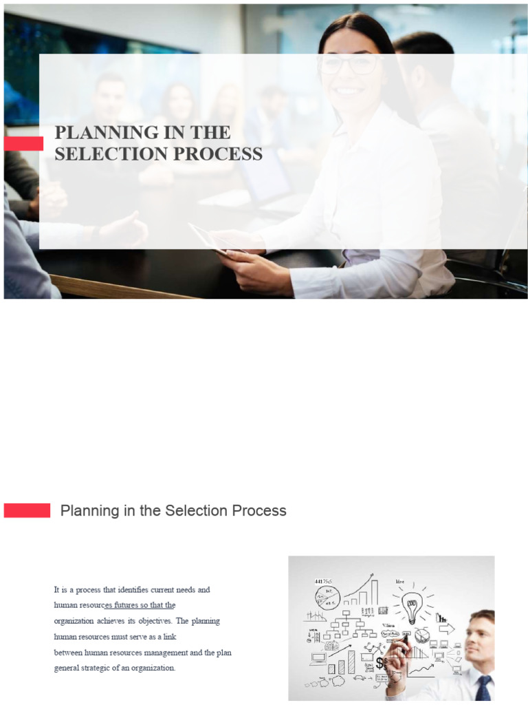 Planning in The Selection Process | PDF | Human Resources | Recruitment