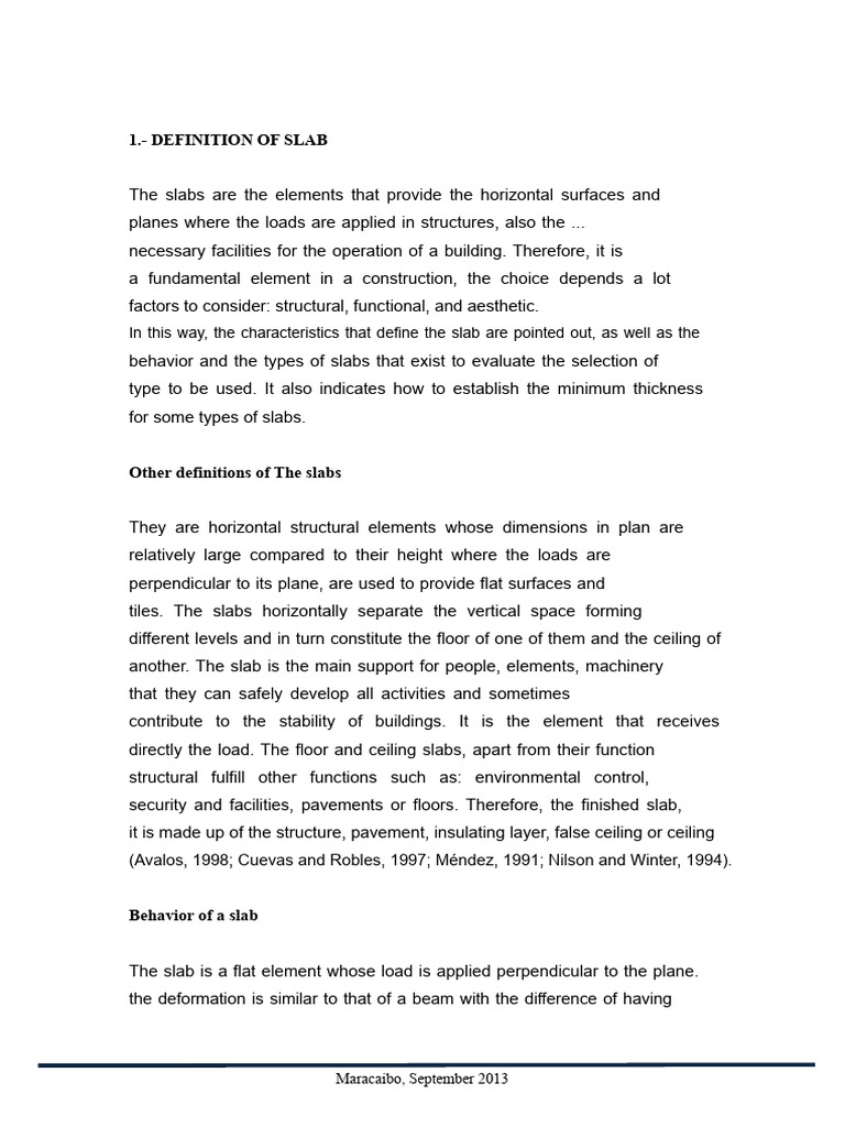 DEFINITION OF SLAB | PDF | Foundation (Engineering) | Concrete